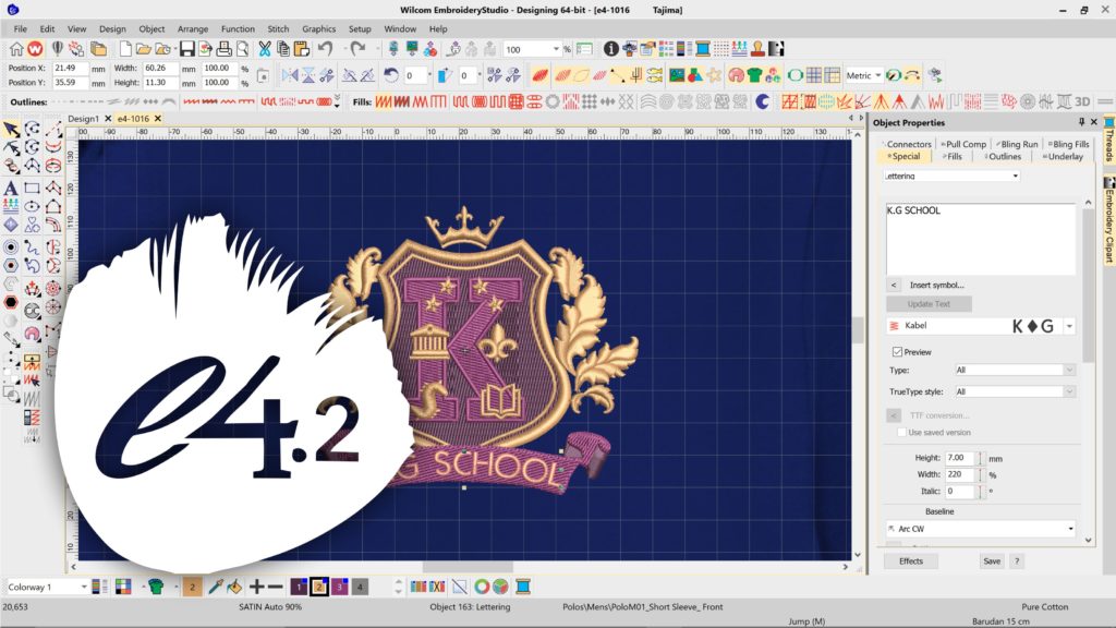 EmbroideryStudio e4.2 – A sneak peek – Wilcom Product Blog