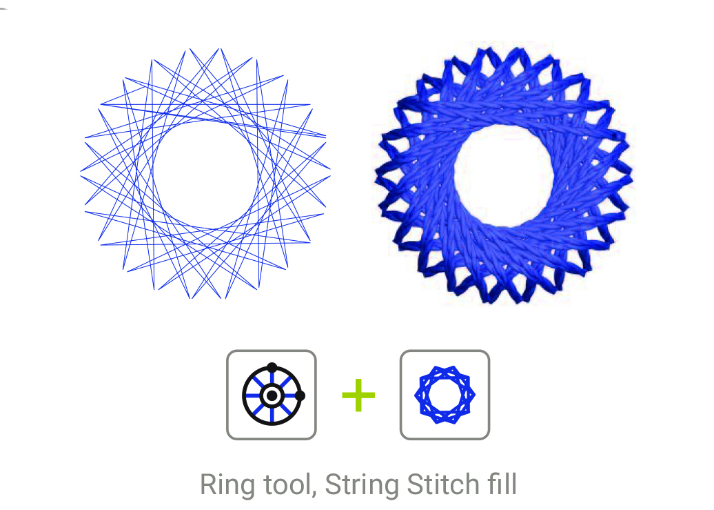 String Stitch Daisy Flower