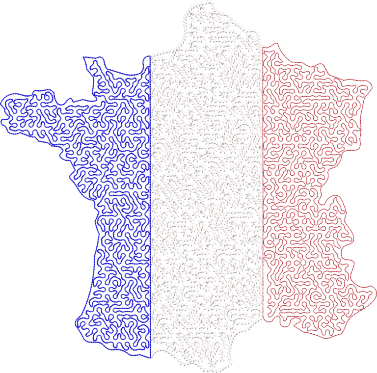 Stipple stitch for an artistic effect