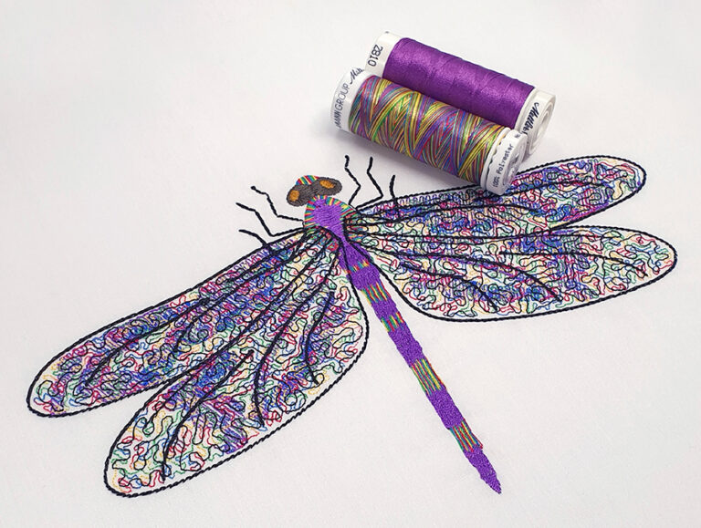 Stipple stitch for an artistic effect