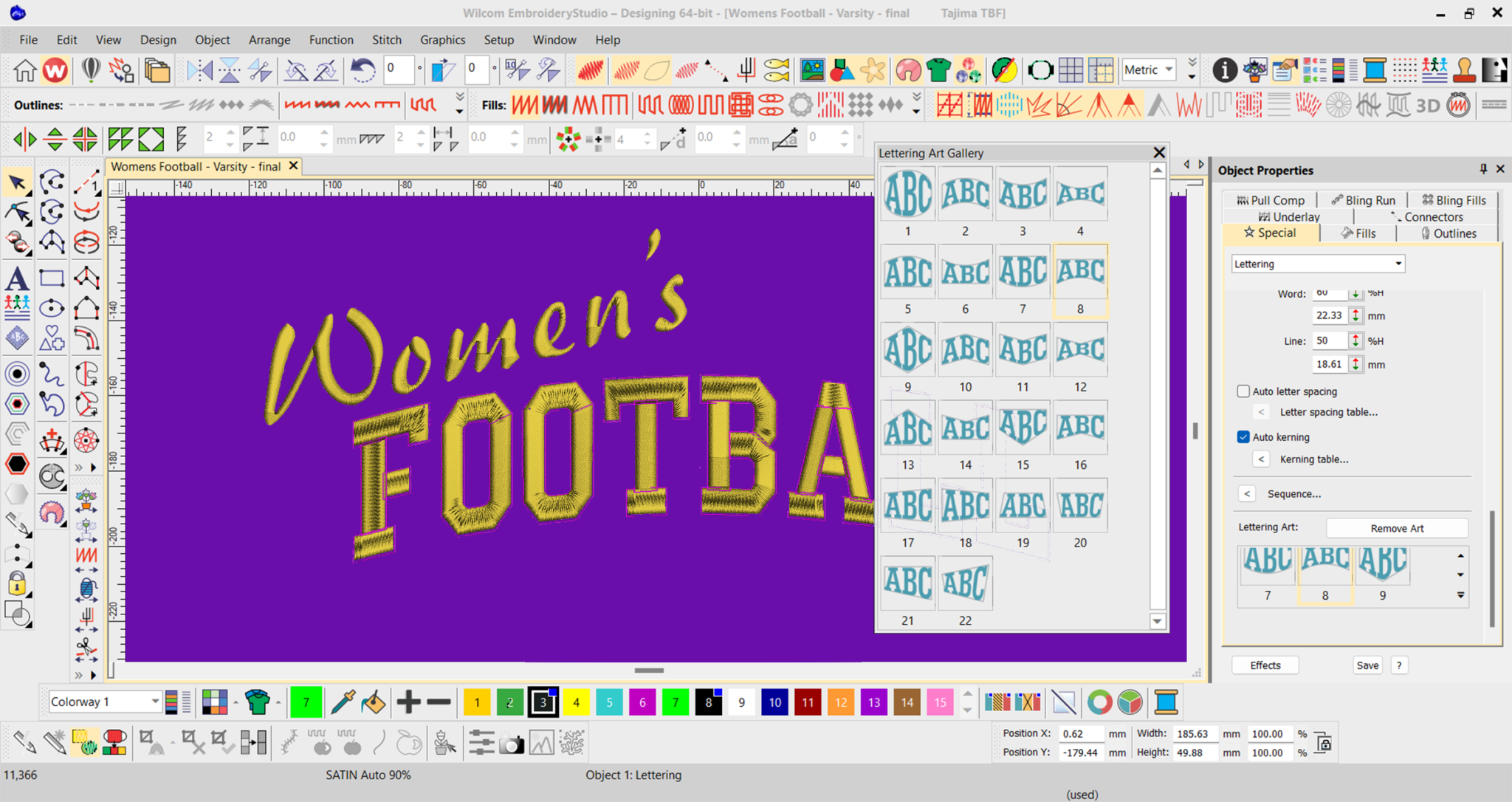 Wilcom’s Lettering Art for Sports Logos